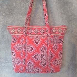 Vera Bradley | Bags | Vera Bradley Red Quilted Tote Bag | Poshmark